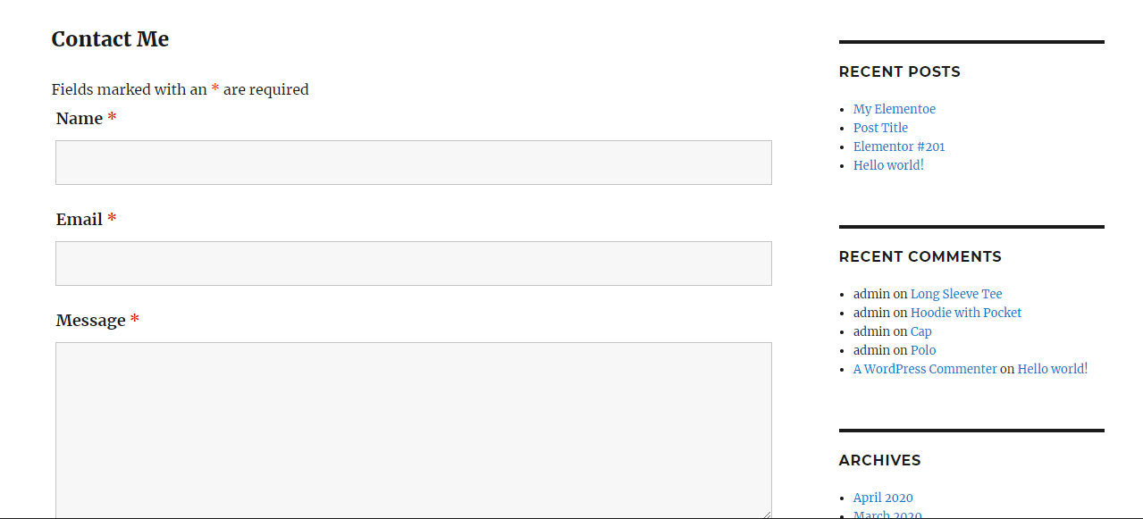 Using Ninja Forms with Elementor Page Builder - WP Expert Developer